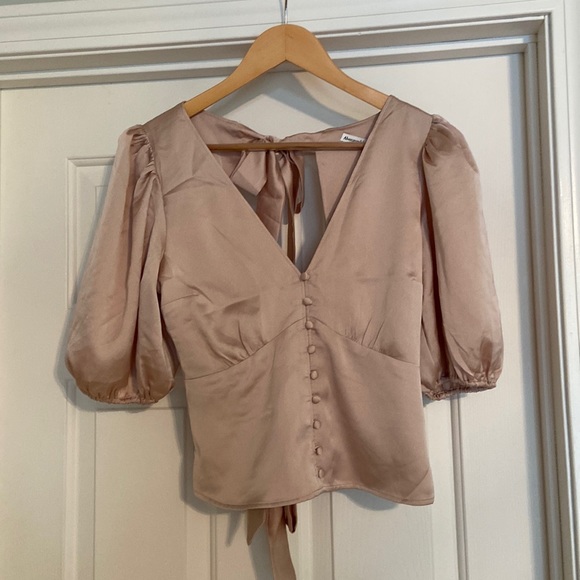 Abercrombie & Fitch | Tops | Abercrombie Fitz Champagne Blouse With ...